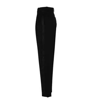 Saint Laurent Wool Tapered Trousers