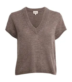 ME+EM Merino Wool-cashmere-silk V-neck Sweater