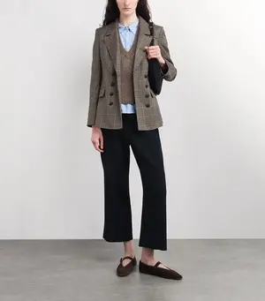 ME+EM Merino Wool-cashmere-silk V-neck Sweater