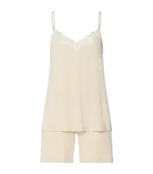 Hanro Natural Elegance Short Pyjama Set - Beige