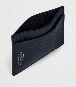 Smythson Calfskin Ludlow Card Holder - Navy
