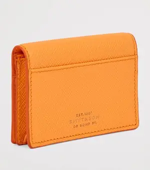 Smythson Calfskin Panama Folded Card Holder