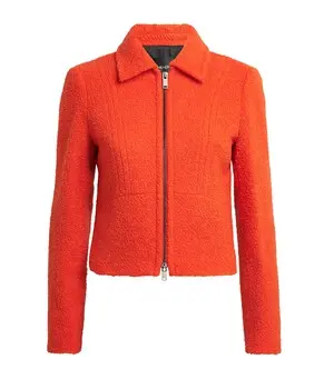 ME+EM Wool-blend Bouclé Cropped Jacket