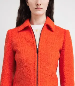 ME+EM Wool-blend Bouclé Cropped Jacket