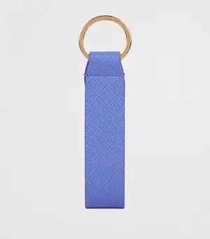 Smythson Calfskin Panama Keyring