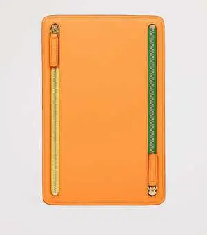Smythson Panama Multi-zip Case - Orange