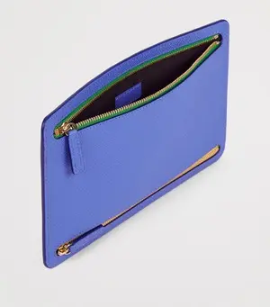 Smythson Calfskin Panama Multi-zip Case