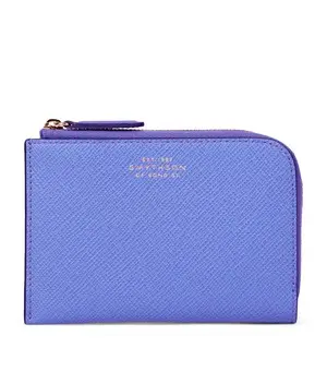 Smythson Small Panama Leather Flat Pouch