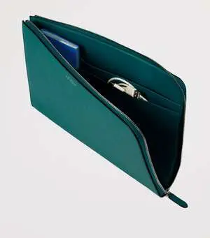Smythson Small Panama Leather Laptop Case