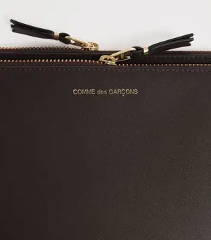 Comme Des Garçons Large Leather Outside Pocket Wallet