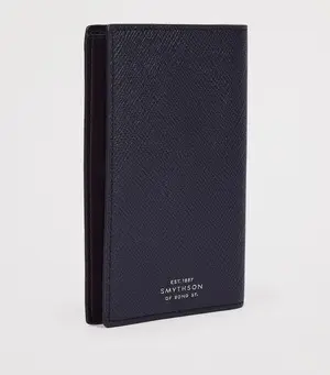 Smythson Panama Leather Stripe Passport Holder