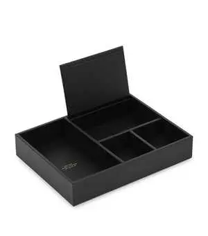 Smythson Panama Leather Valet Tray