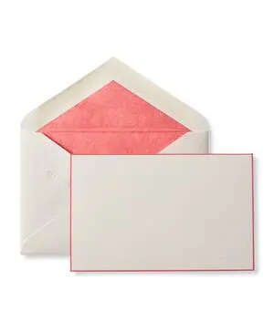 Smythson Box Of 10 Correspondence Cards And Envelopes - Pink