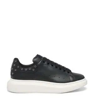 Alexander McQueen Leather Oversized Sneakers - Black