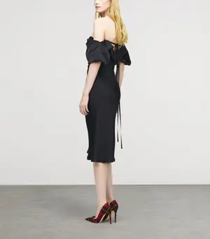 Alexander McQueen Draped Midi Dress