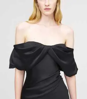 Alexander McQueen Draped Midi Dress