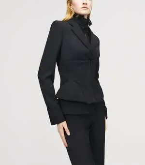 Alexander McQueen Wool Corset Blazer