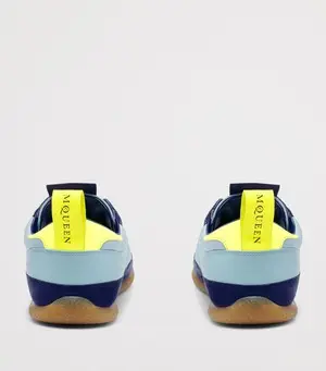 Alexander McQueen Leather Ec1 Sneakers - Blue
