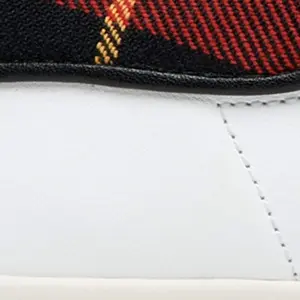 Alexander McQueen Leather Tartan-trim Oversized Sneakers