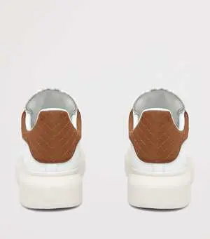 Alexander McQueen Leather Suede-trim Oversized Sneakers