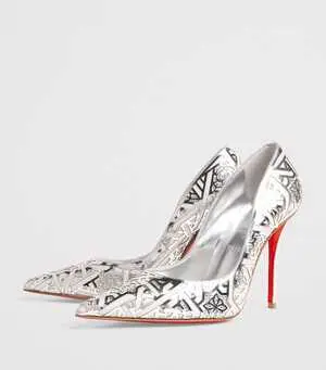 CHRISTIAN LOUBOUTIN Miss Z Carouba 100 Leather Pumps