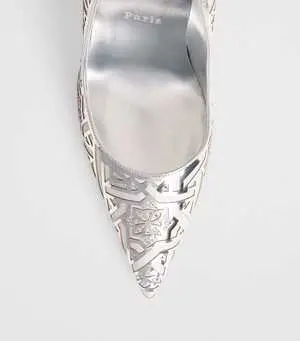 CHRISTIAN LOUBOUTIN Miss Z Carouba 100 Leather Pumps