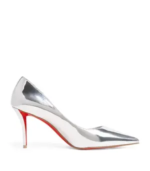 Silver Patent Leather Pumps