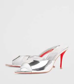 CHRISTIAN LOUBOUTIN Miss Z Mules - Silver