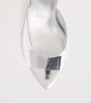 CHRISTIAN LOUBOUTIN Miss Z Mules - Silver