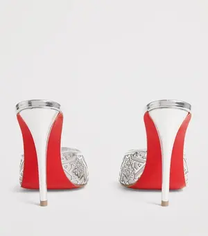 CHRISTIAN LOUBOUTIN Miss Z Mule Carouba 100 Leather Mules