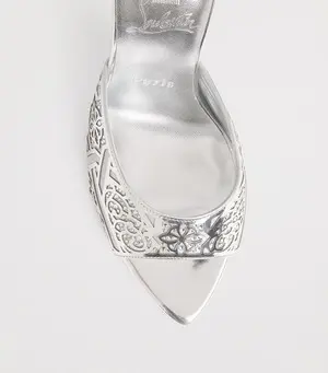 CHRISTIAN LOUBOUTIN Miss Z Mule Carouba 100 Leather Mules