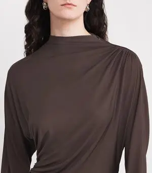 RETORI Jersey Draped Maxi Dress