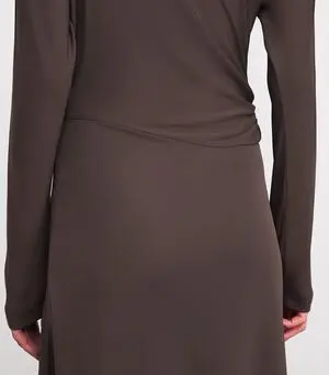 RETORI Jersey Draped Maxi Dress