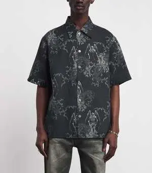 Our Legacy Cotton-linen Every Short-sleeve Shirt - Black