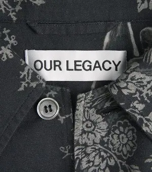 Our Legacy Cotton-linen Every Short-sleeve Shirt - Black