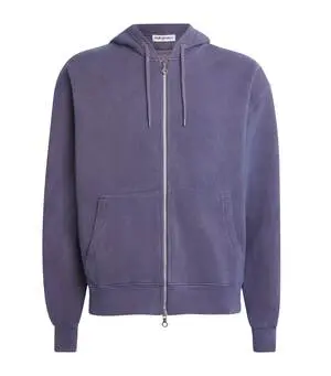 Our Legacy Organic Cotton Rascal Zip-up Hoodie - Purple