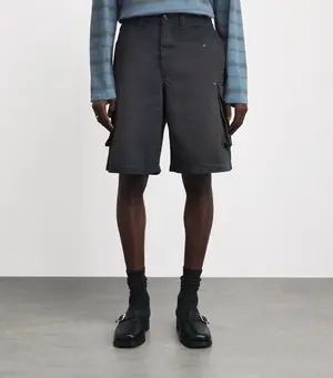 Our Legacy Cotton Mount Cargo Shorts - Black