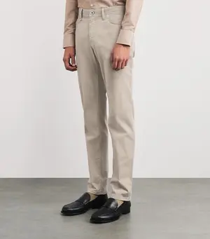 Brioni Stretch-cotton Chinos