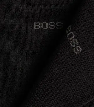 BOSS George Flat Knit Socks - Black