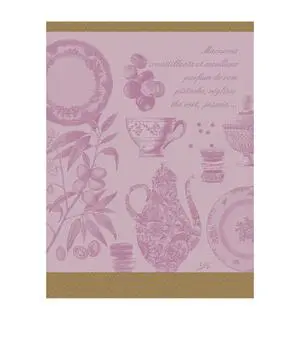 LE JACQUARD FRANÇAIS Cotton Macarons Tea Towel - Pink