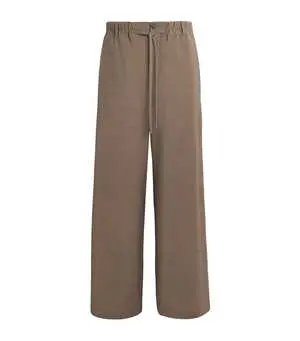 LE17SEPTEMBRE Drawstring Wide-leg Trousers - Brown