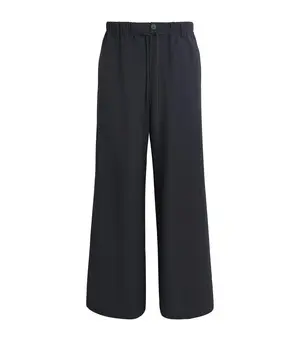 LE17SEPTEMBRE Drawstring Wide-leg Trousers - Navy