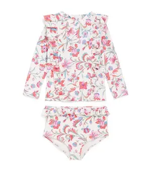 LOUISE MISHA Floral Tankini And Shorts Set - Pink