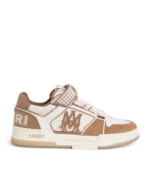 Amiri Leather Ma Skyline Sneakers - Brown
