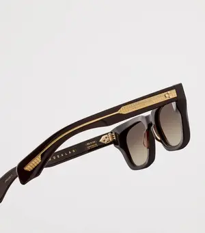 JACQUES MARIE MAGE Dealan Cat Eye Sunglasses - Gold