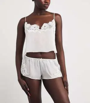 SKIMS Silk Romance Cami Top And Shorts Set