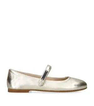 Monnalisa Metallic Ballet Flats - Gold