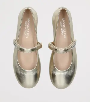 Monnalisa Metallic Ballet Flats