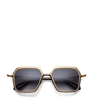 JACQUES MARIE MAGE Acetate Ugo Sunglasses - Black