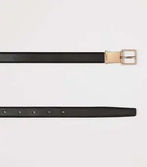 Max Mara Leather Skinny Belt
